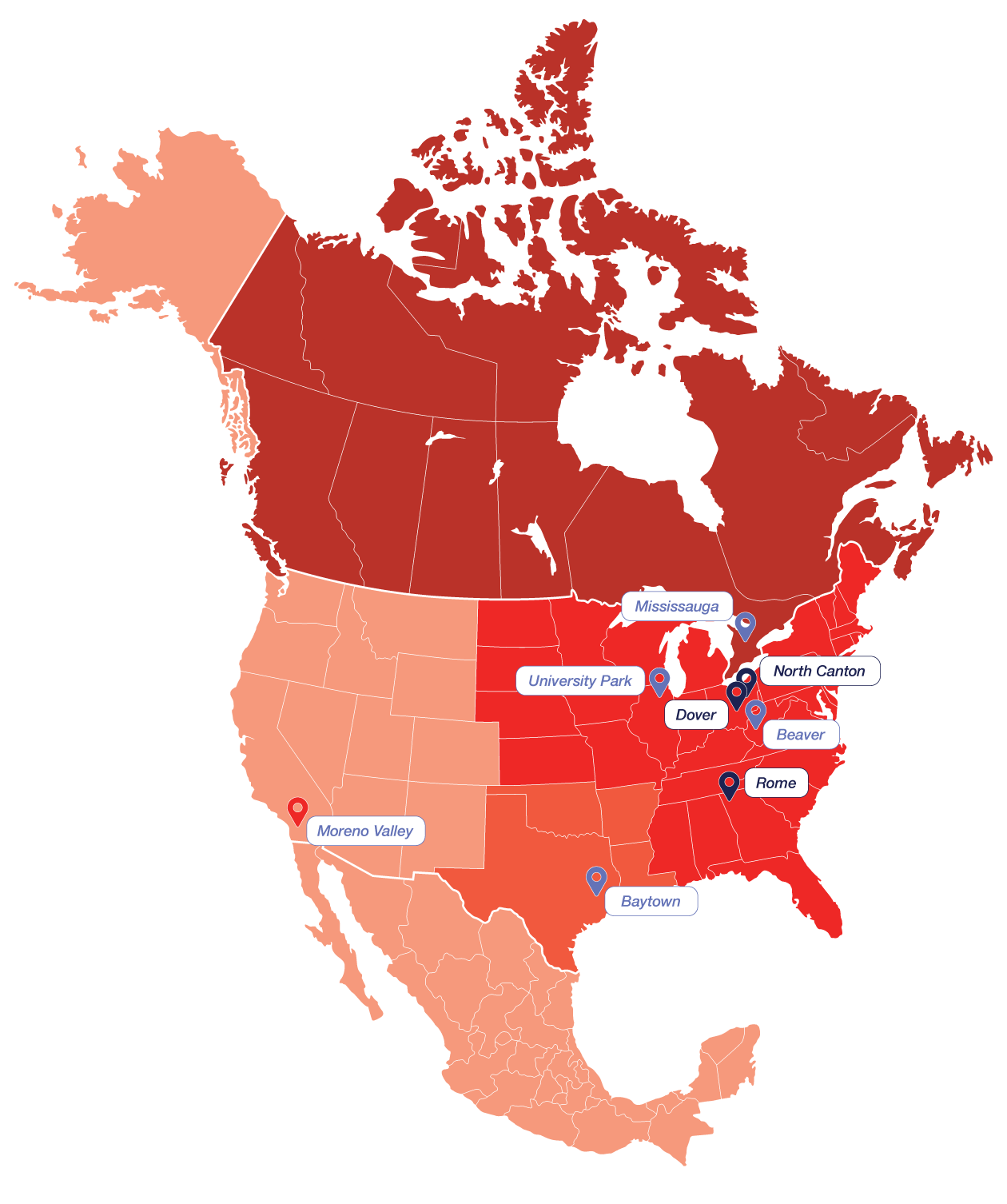 Locations – Commercial Fluid Power